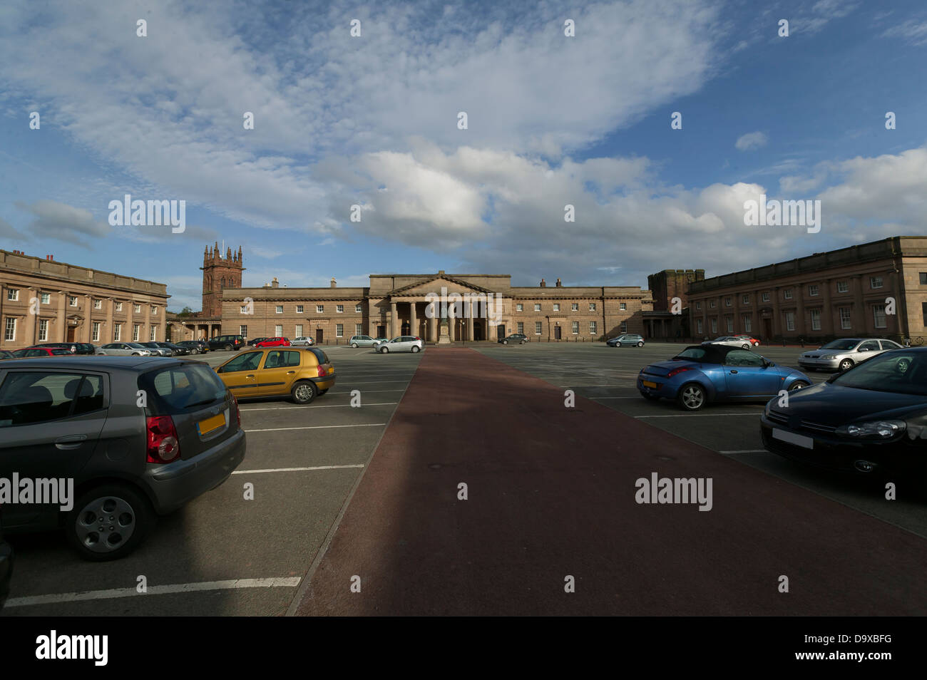 Chester Castle built from sandstone by William the Conqueror Stock ...