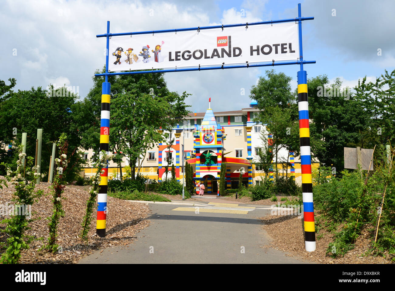 Entrance to Resort Hotel at Legoland Windsor Resort, Windsor, Berkshire ...