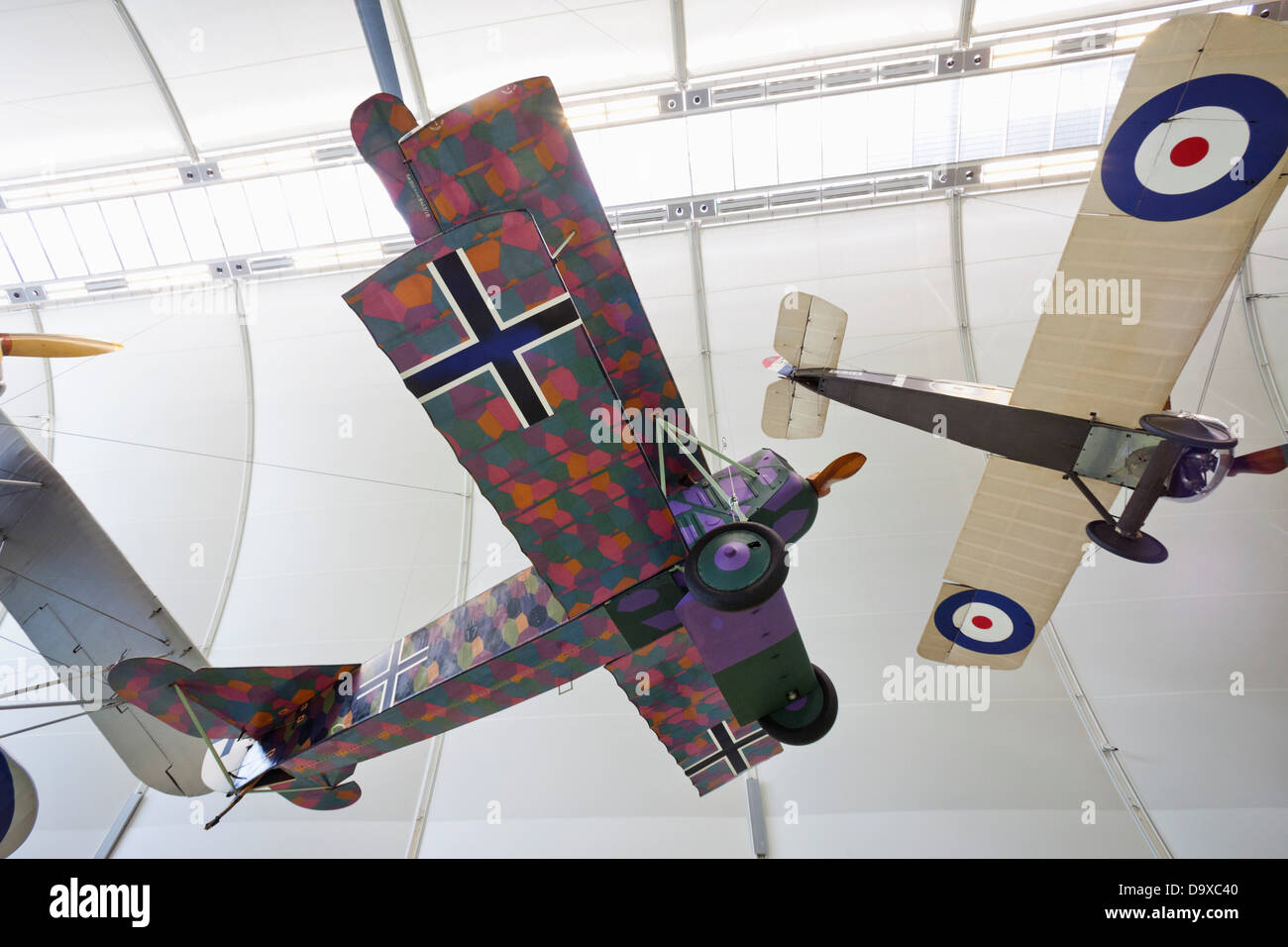 UK, England, London, Hendon, The Royal Airforce Museum, Display of WWI ...