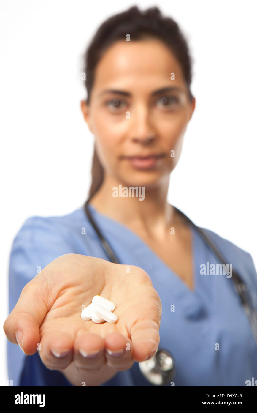 Female doctor hand face hi-res stock photography and images - Alamy