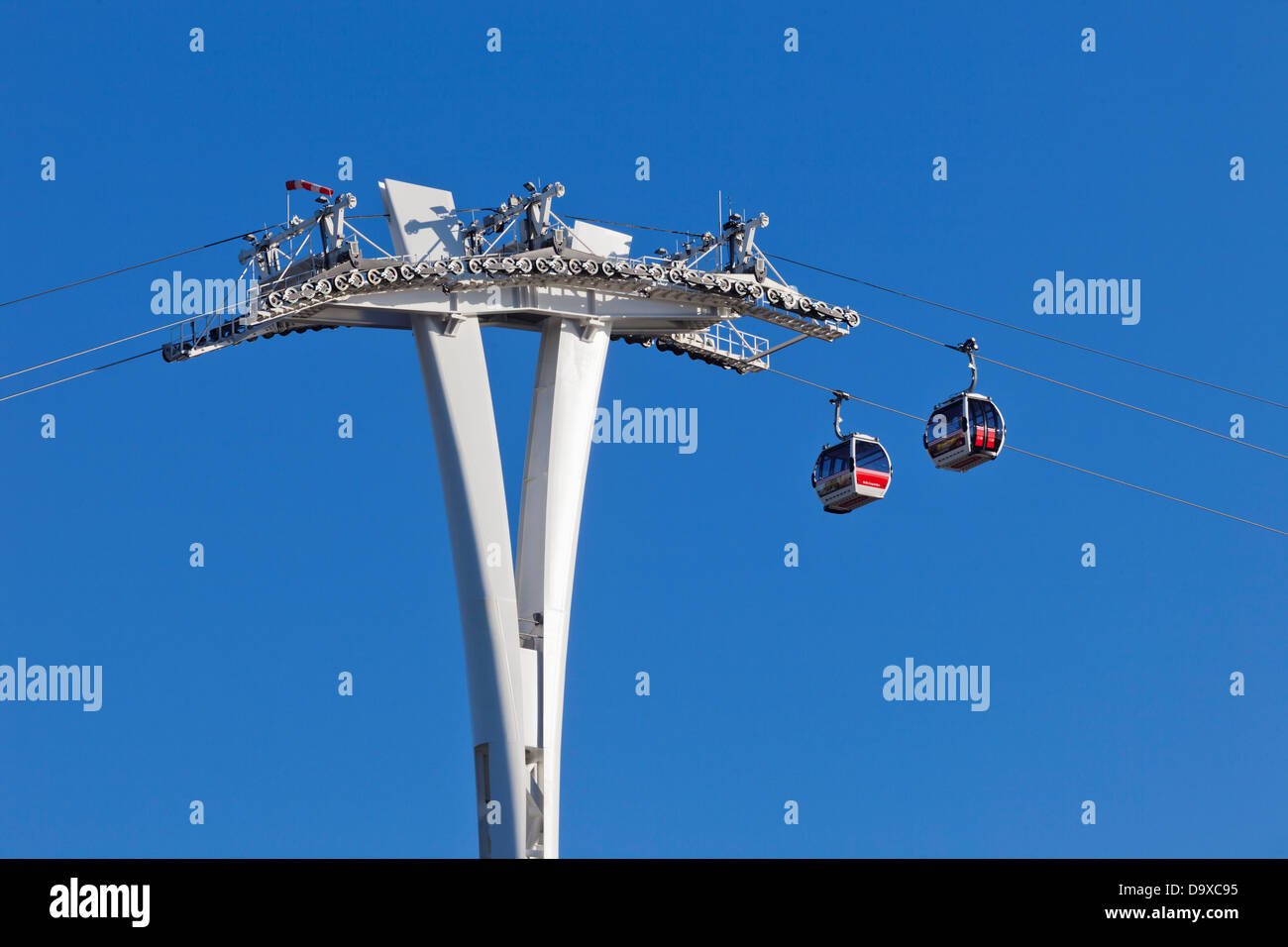 UK, England, London, Thames Cable Car Stock Photo - Alamy