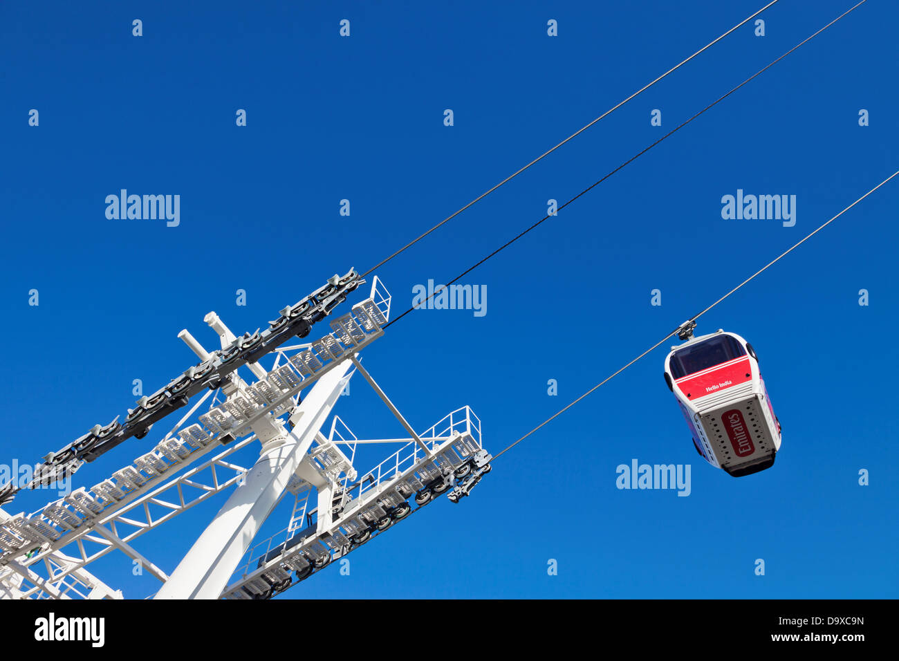 UK, England, London, Thames Cable Car Stock Photo - Alamy