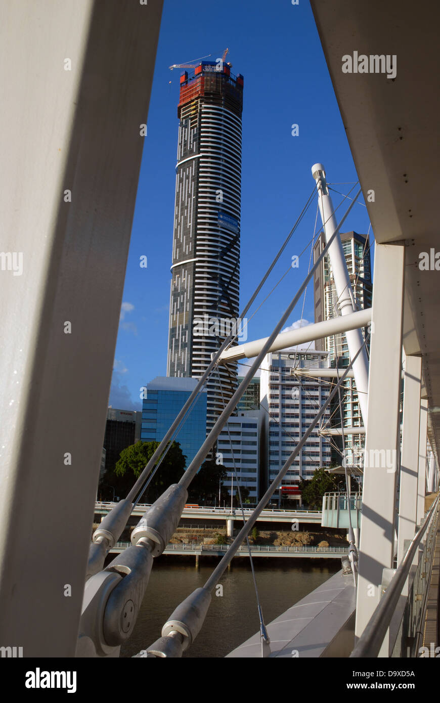 The Meriton Infinity Tower, Brisbane, Queensland, Australia Stock Photo ...