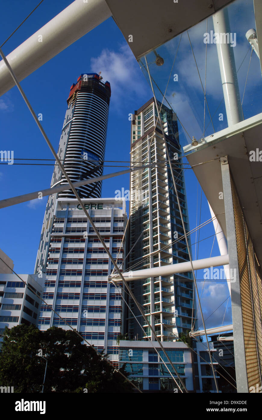 The Meriton Infinity Tower, Brisbane, Queensland, Australia Stock Photo ...