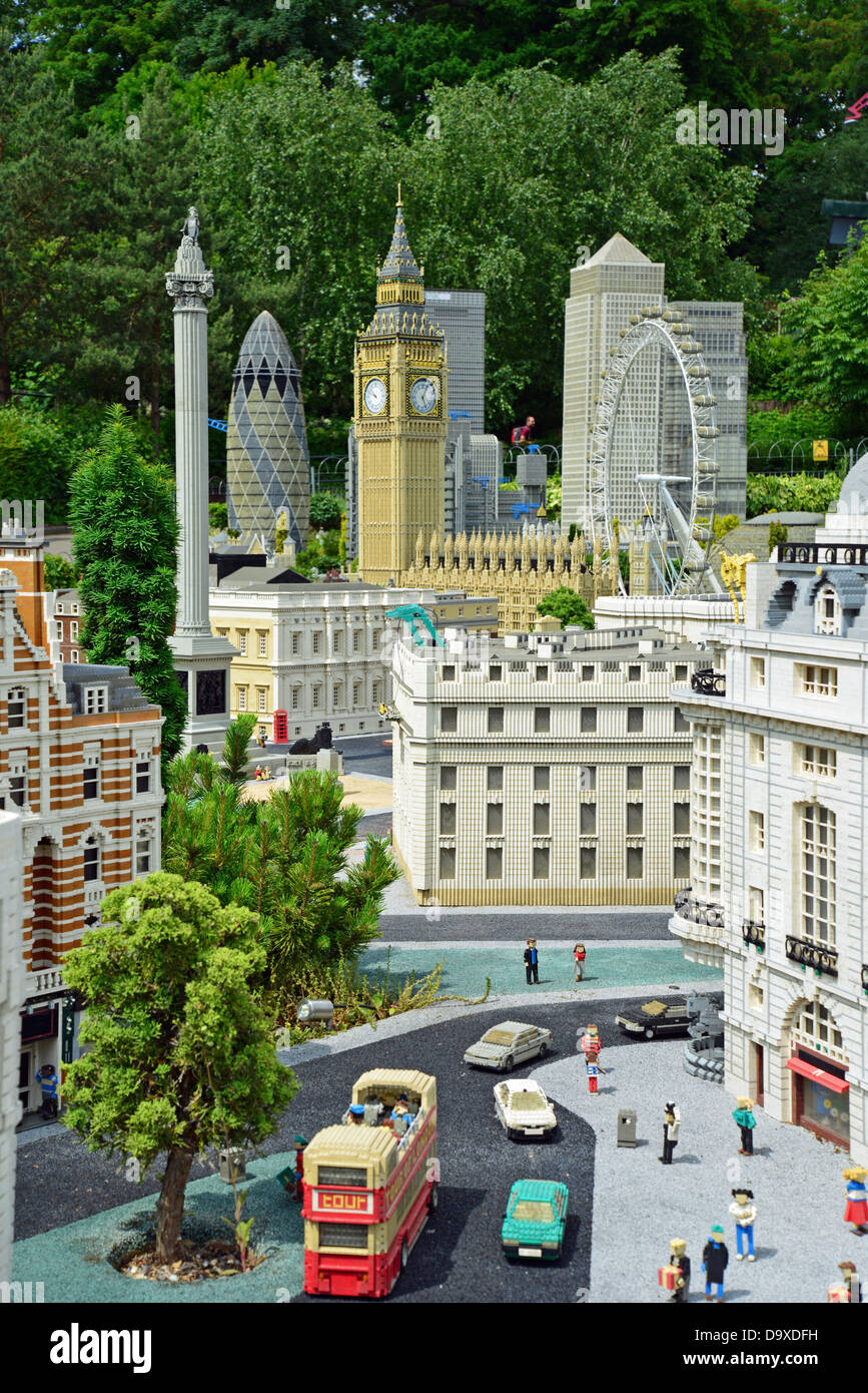 West End, London scene at 'Miniland', Legoland Windsor Resort, Windsor ...