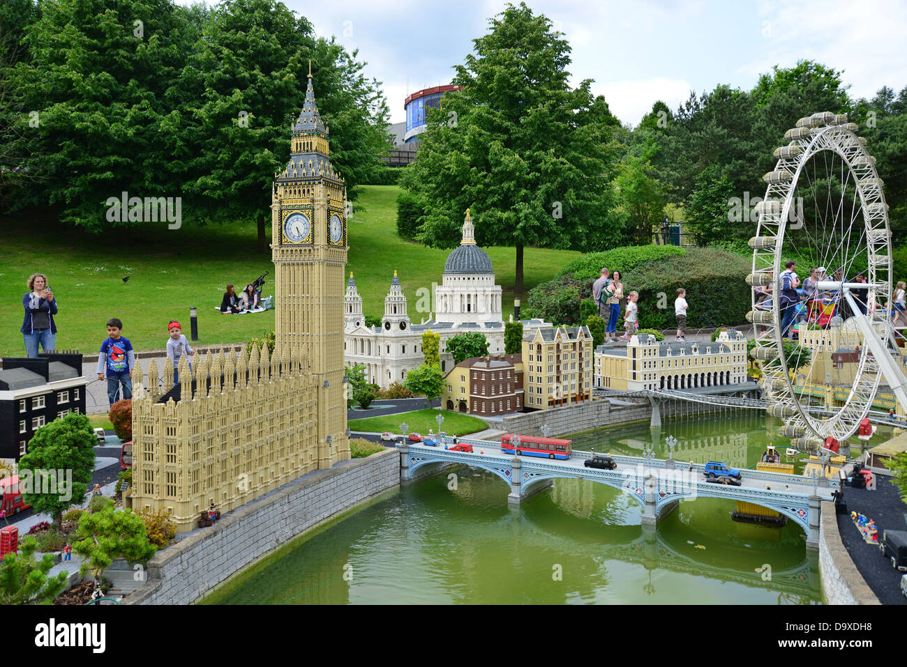 River Thames, London scene at 'Miniland', Legoland Windsor Resort ...