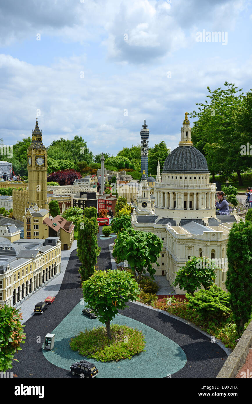 City of London scene at 'Miniland', Legoland Windsor Resort, Windsor ...