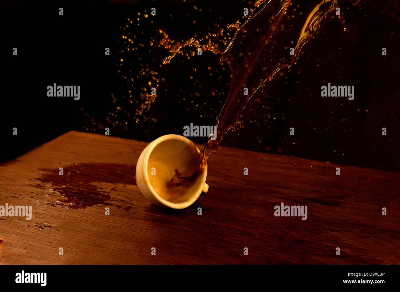 Coffee Cup crash Stock Photo - Alamy