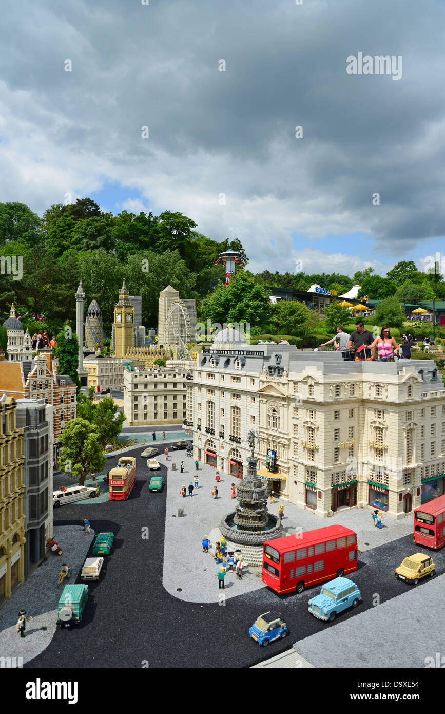 West End, London scene at 'Miniland', Legoland Windsor Resort, Windsor ...