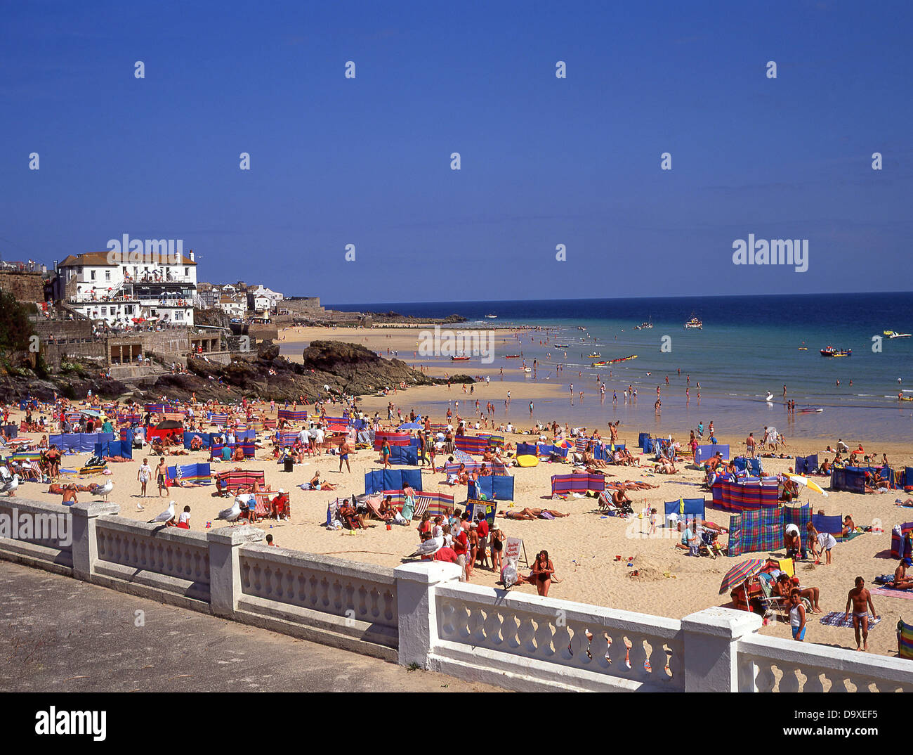 St Ives Beach, St Ives, Cornwall, England, United Kingdom Stock Photo ...