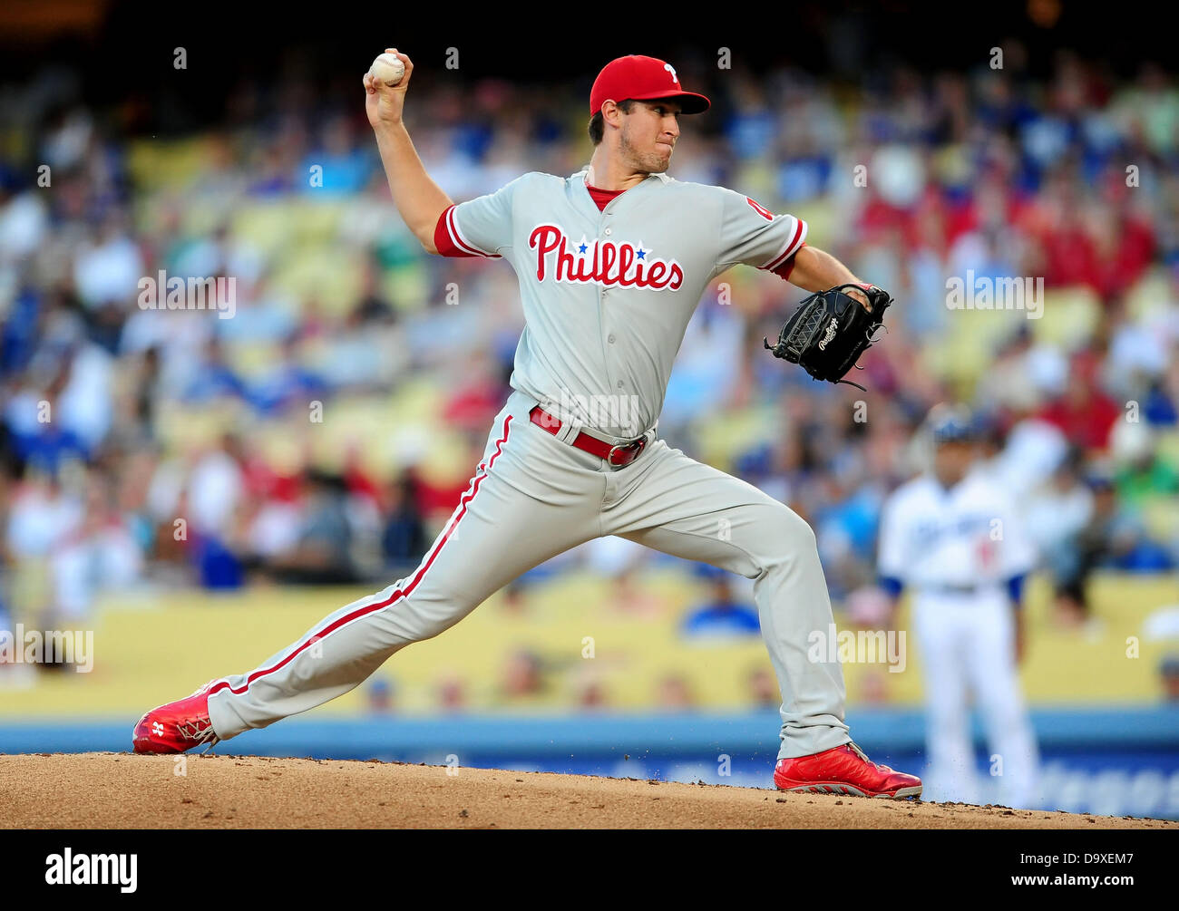 June 27, 2013 Los Angeles, CA.Philadelphia Phillies starting pitcher ...