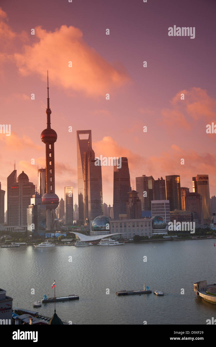 China, Shanghai, Pudong Skyline, Huangpu River Stock Photo - Alamy
