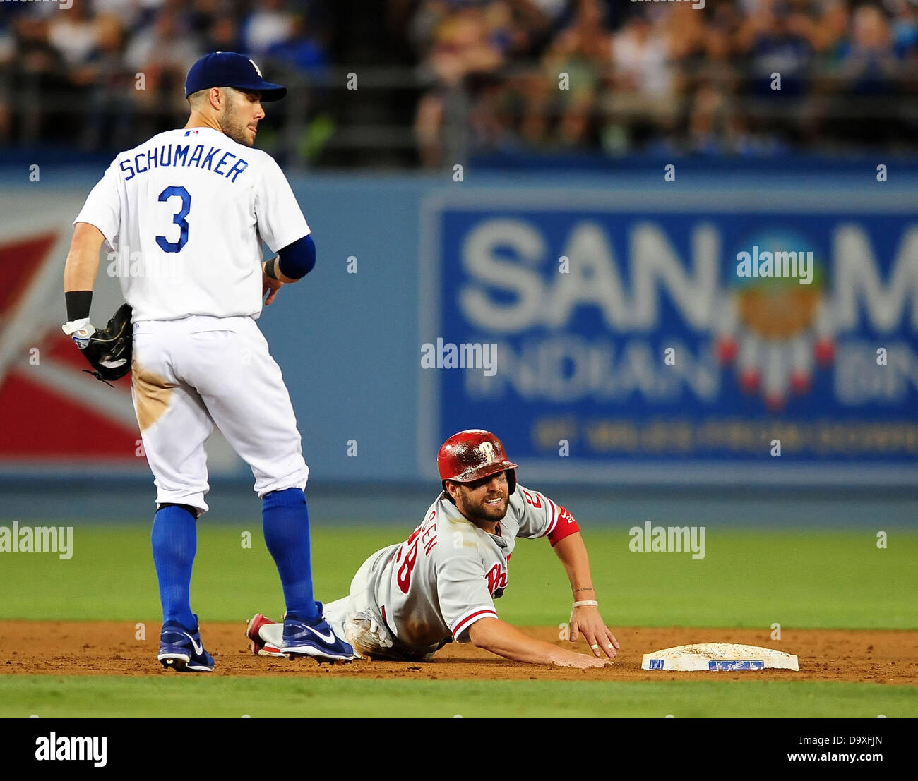 Los Angeles, CA. USA. June 27, 2013. Philadelphia Phillies third ...