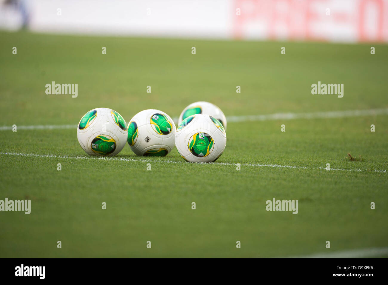 Cafusa, JUNE 27, 2013 - Football / Soccer : A general view of the match ...