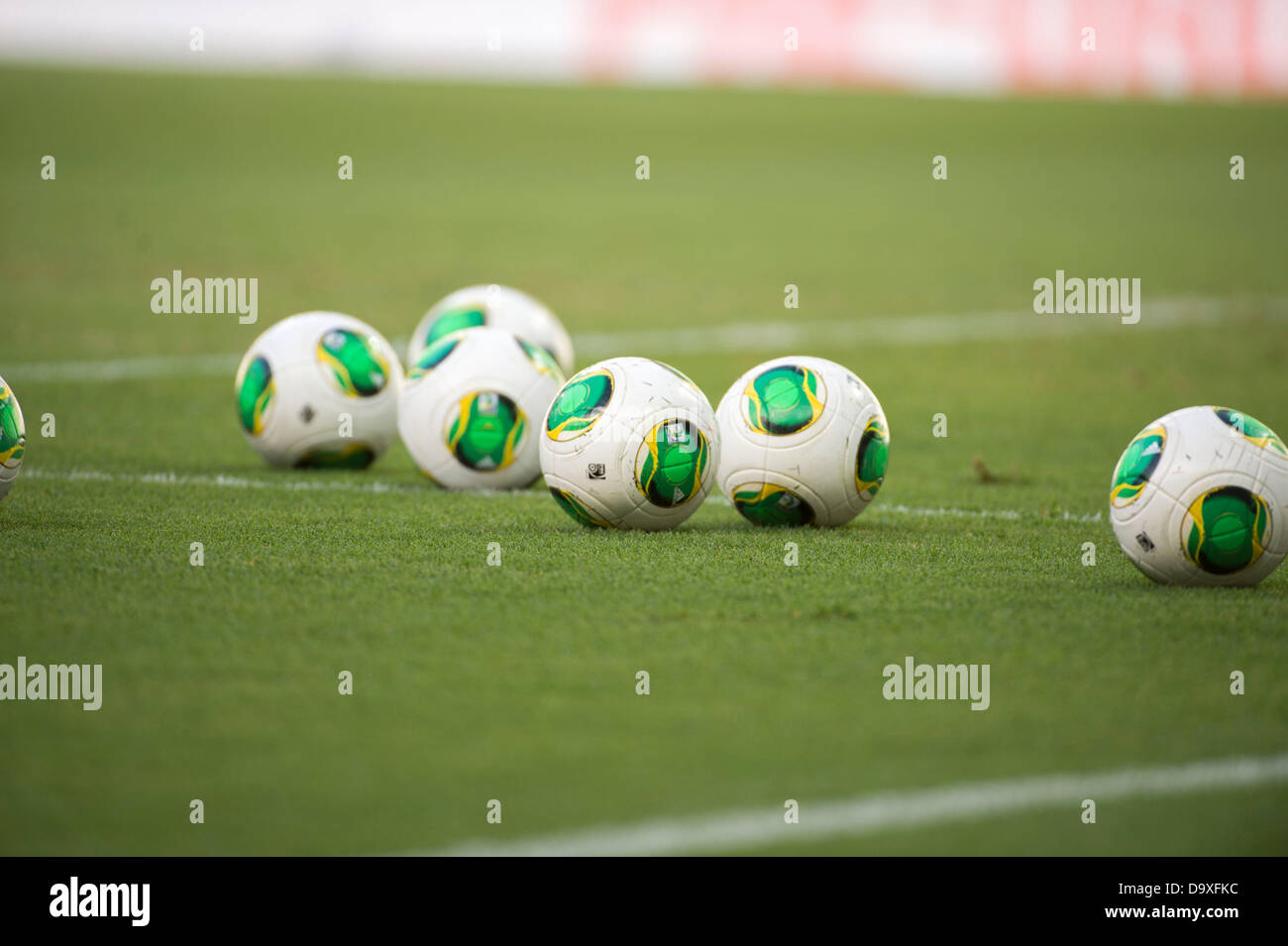 Cafusa, JUNE 27, 2013 - Football / Soccer : A general view of the match ...