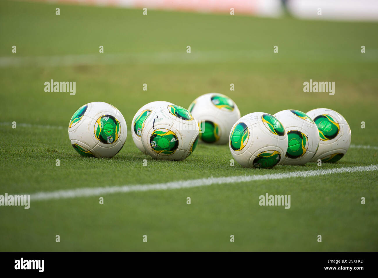 Cafusa, JUNE 27, 2013 - Football / Soccer : A general view of the match ...