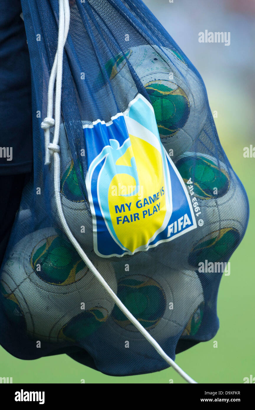 Cafusa, JUNE 27, 2013 - Football / Soccer : A general view of the match ...