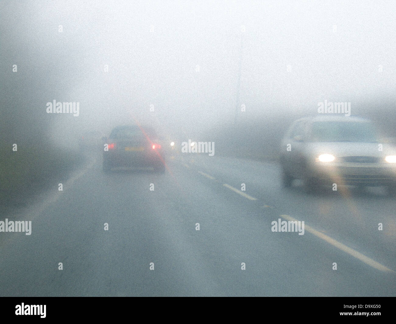 Road poor weather hi-res stock photography and images - Alamy