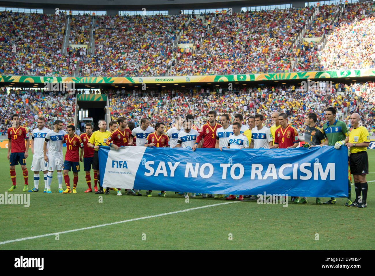 Two team group, JUNE 27, 2013 - Football / Soccer : Two team players ...