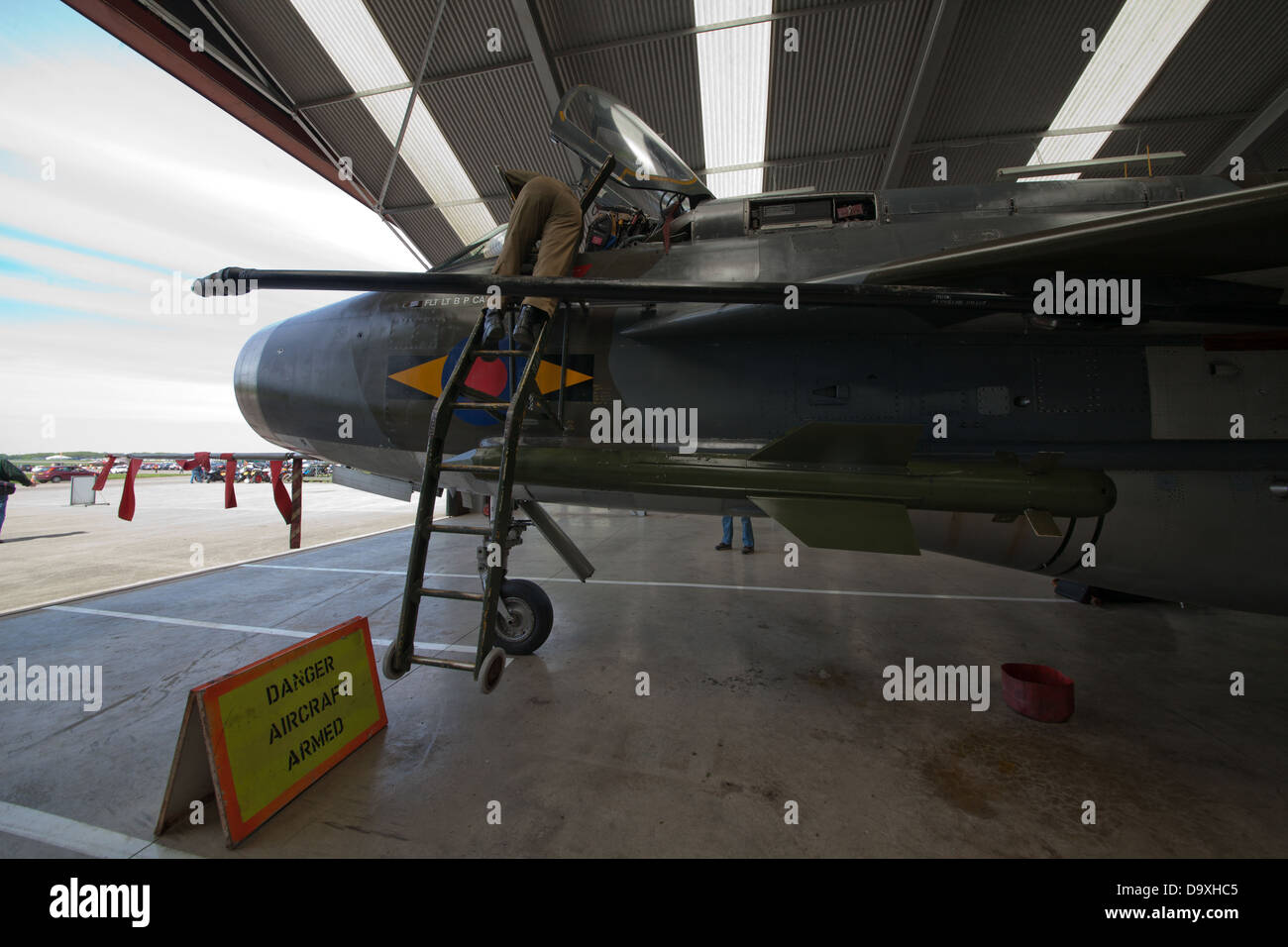 Ex-RAF Lightning interceptor at Cold War Jets Display at Bruntingthorpe ...