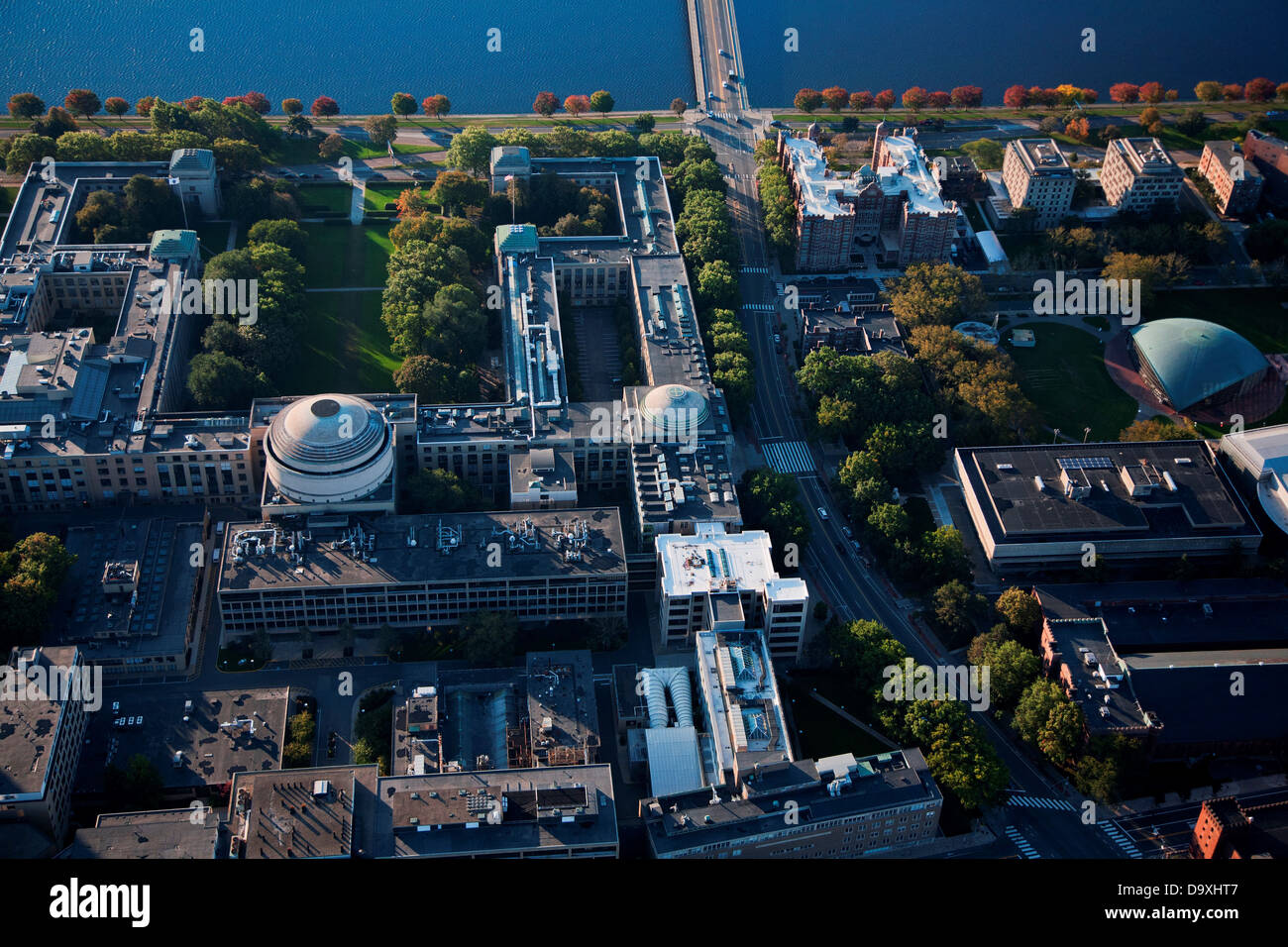 AERIAL VIEW of MIT and Harvard Bridge, also known as M.I.T. Bridge ...