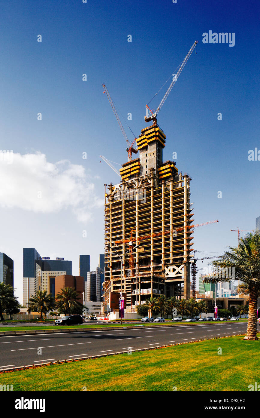 Doha, the capital of Qatar, is rapidly expanding it's infrastructure as ...