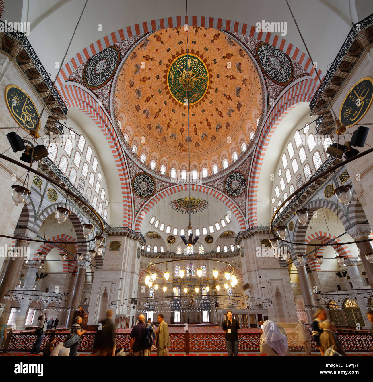 Turkey, Istanbul, Interior of Suleymaniye Mosque Stock Photo - Alamy
