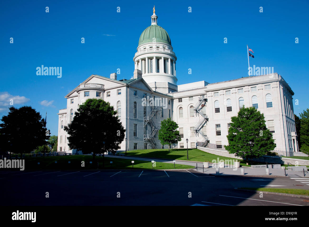 Historic Maine State Capitol Building, Augusta Maine, the state capital ...