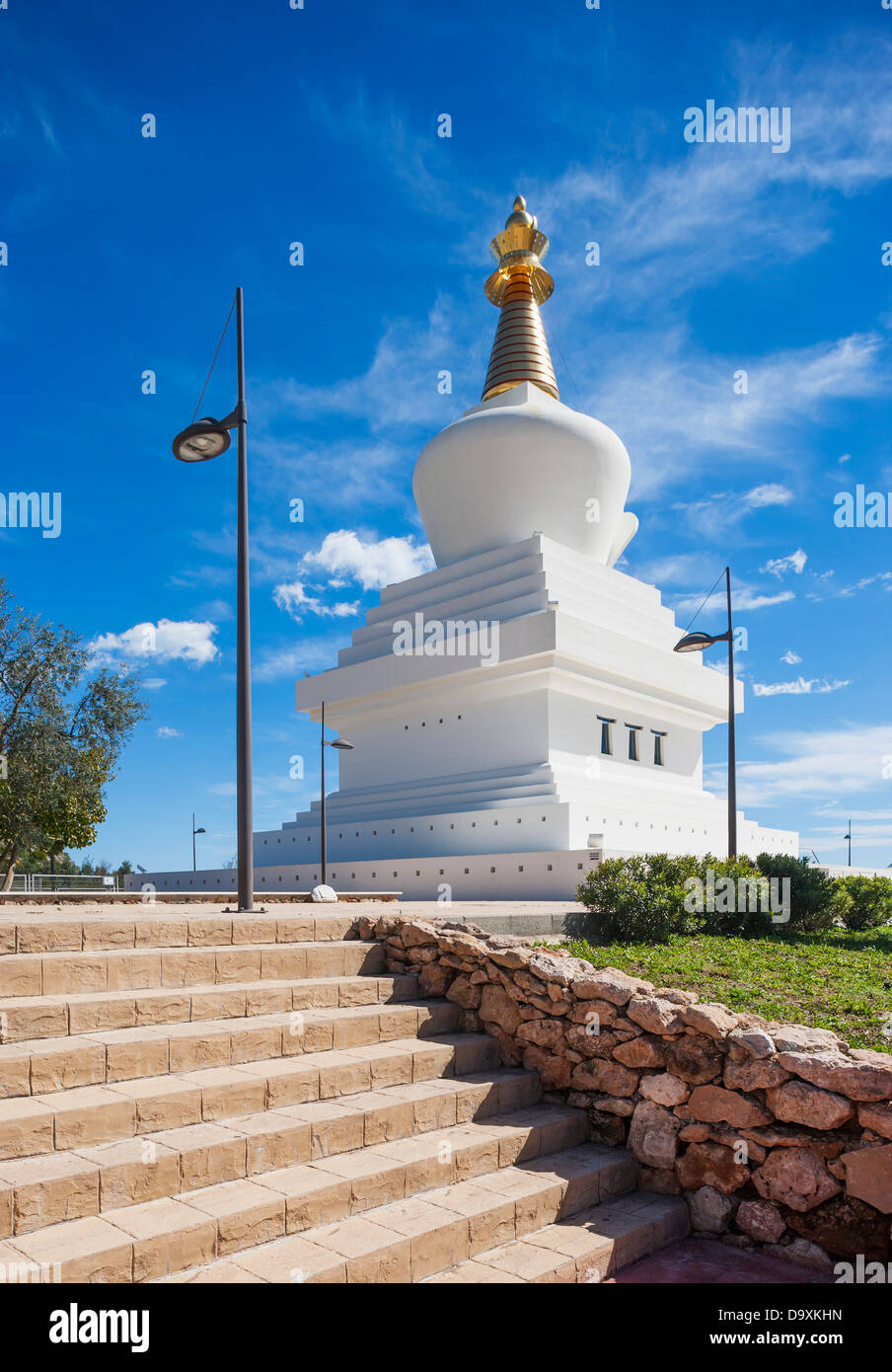 Spain, View of Stupa temple Stock Photo - Alamy
