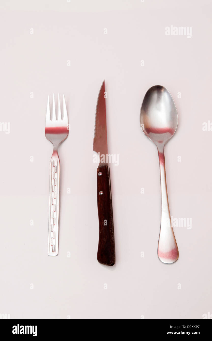 cooking utensils on a white background Stock Photo - Alamy