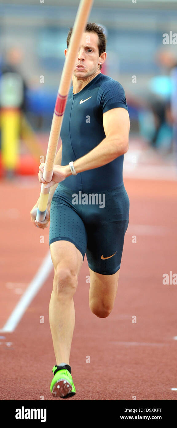 Ostrava, Czech Republic. June 27, 2013. French pole-vaulter Renaud ...
