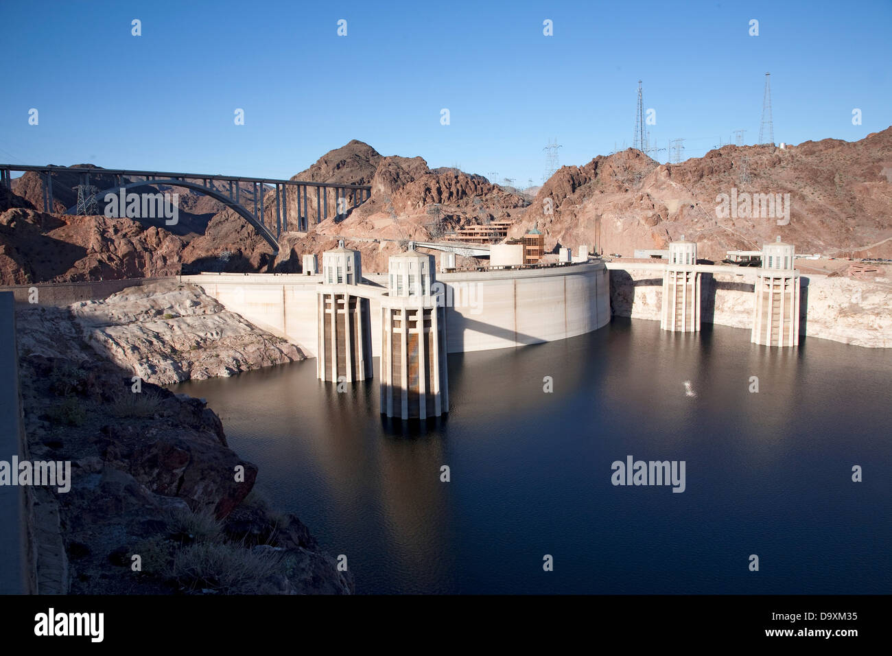 Boulder City Hoover Dam (formerly Boulder dam) Lake Mead is in Black ...