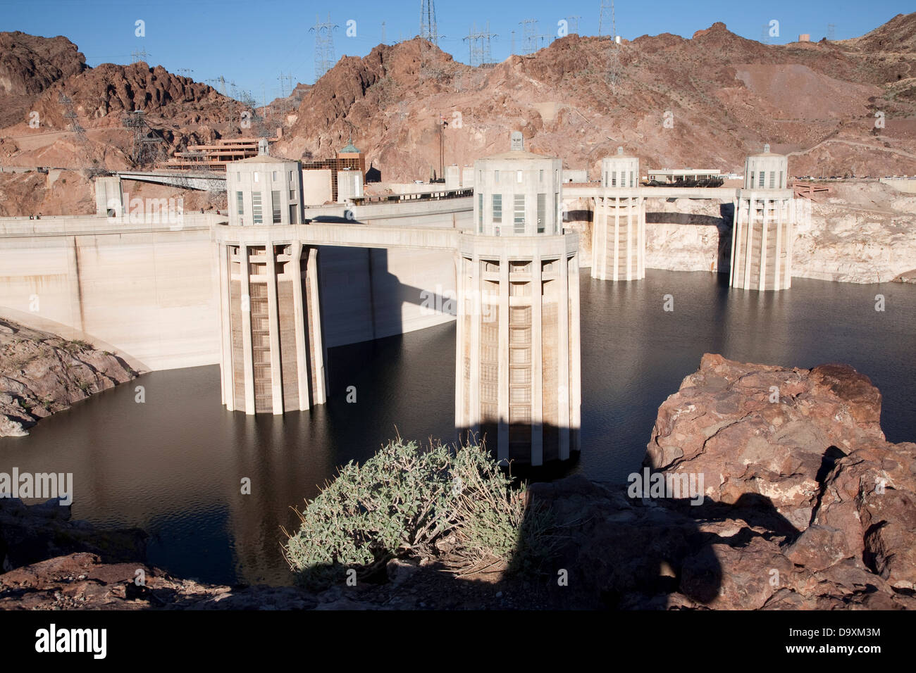 Boulder City Hoover Dam (formerly Boulder dam) Lake Mead is in Black ...