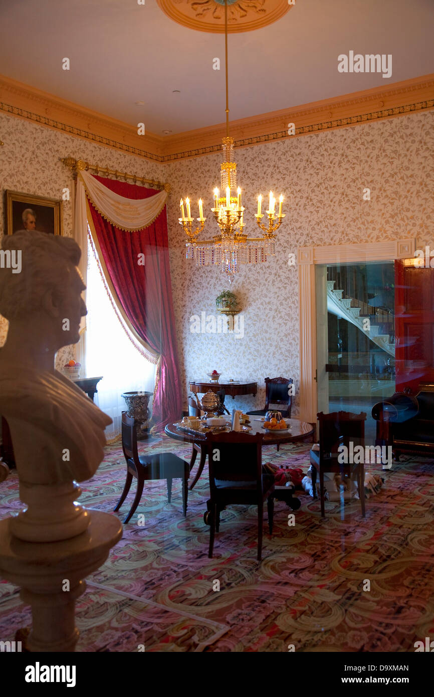 Interior view Sitting Room Hermitage President Andrew Jackson Mansion ...