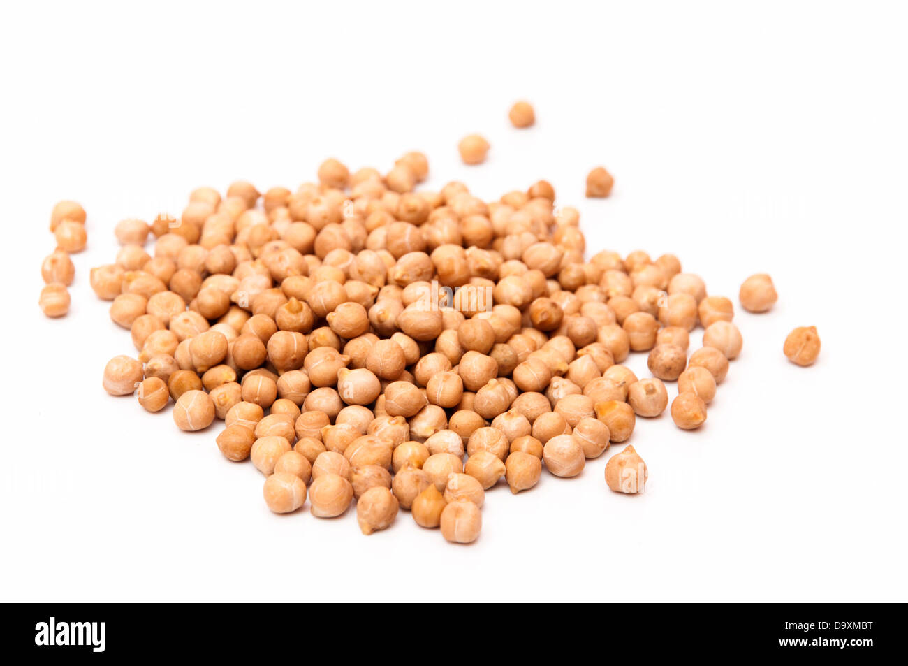 chickpeas on a white background Stock Photo - Alamy