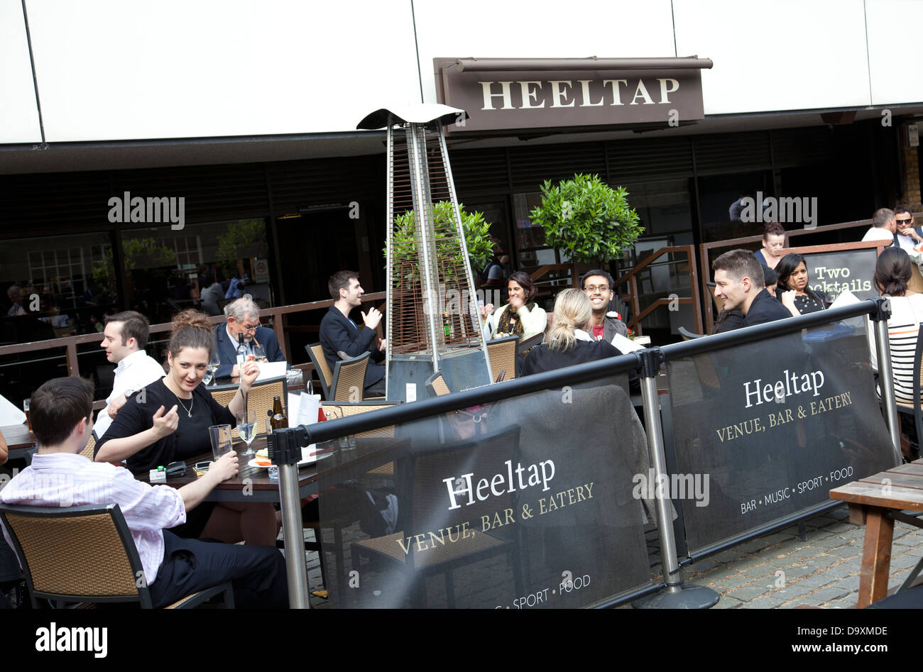Heeltap bar and Eatery in Southwark - London UK Stock Photo - Alamy