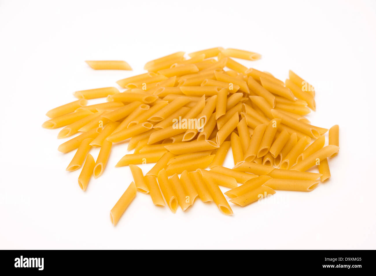Macaroni on a white background Stock Photo - Alamy