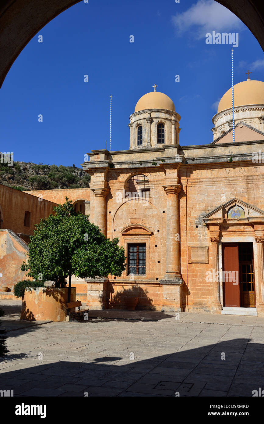 Monastery agia triada hi-res stock photography and images - Alamy