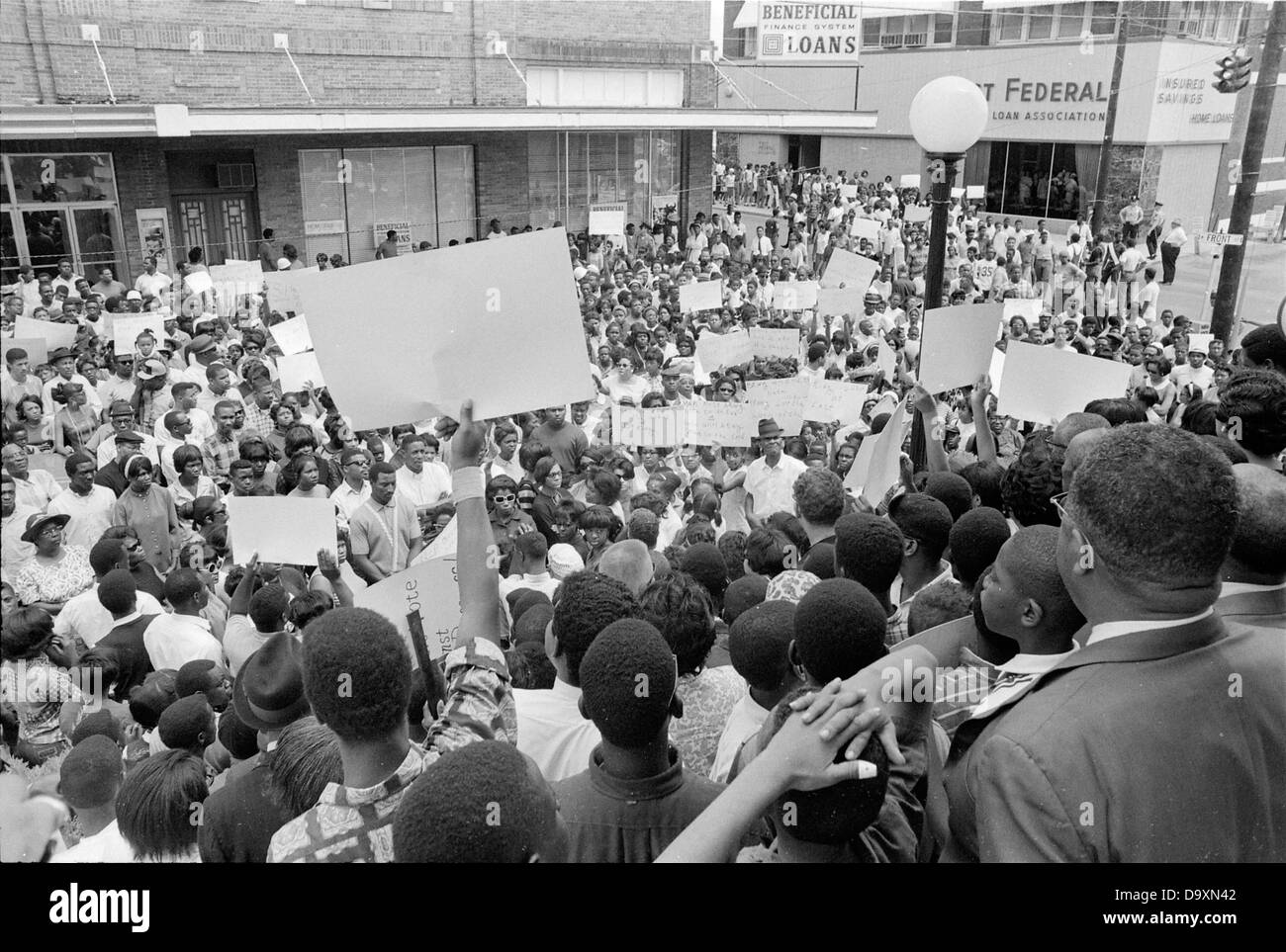 A photograph of the March, King on April 8, 1968. The image ...