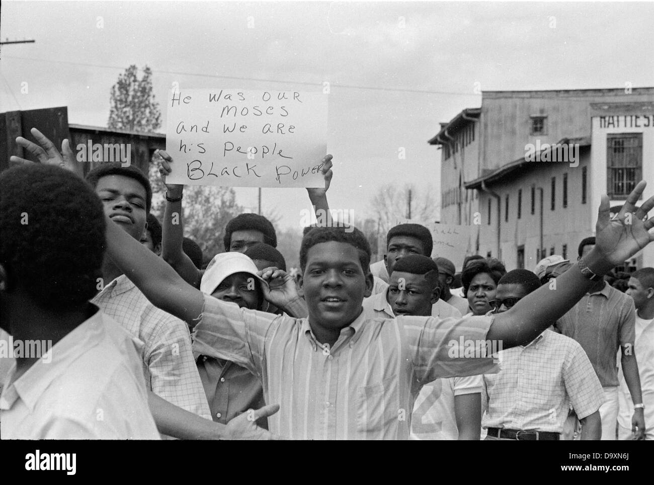 A historical record or document from April 8, 1968, mentioning 'March ...