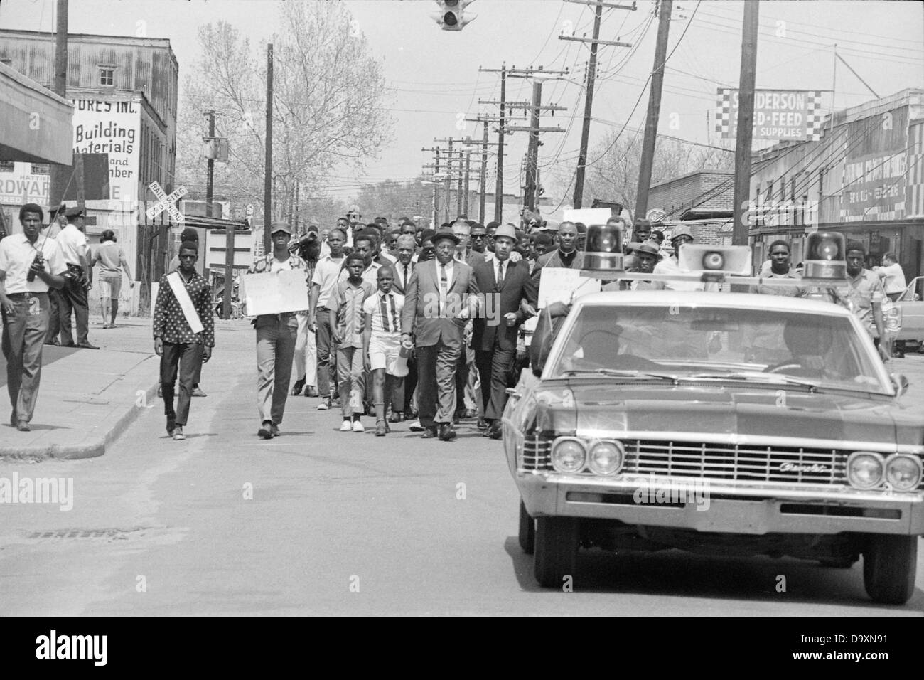 This photograph captures the March led by Dr. Martin Luther King Jr. on ...