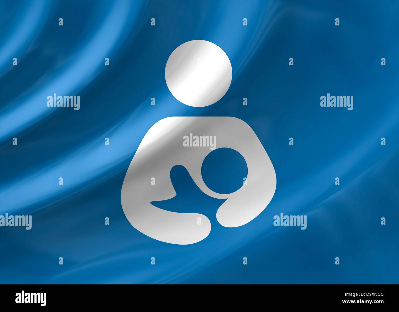 International breastfeeding symbol logo icon flag Stock Photo - Alamy