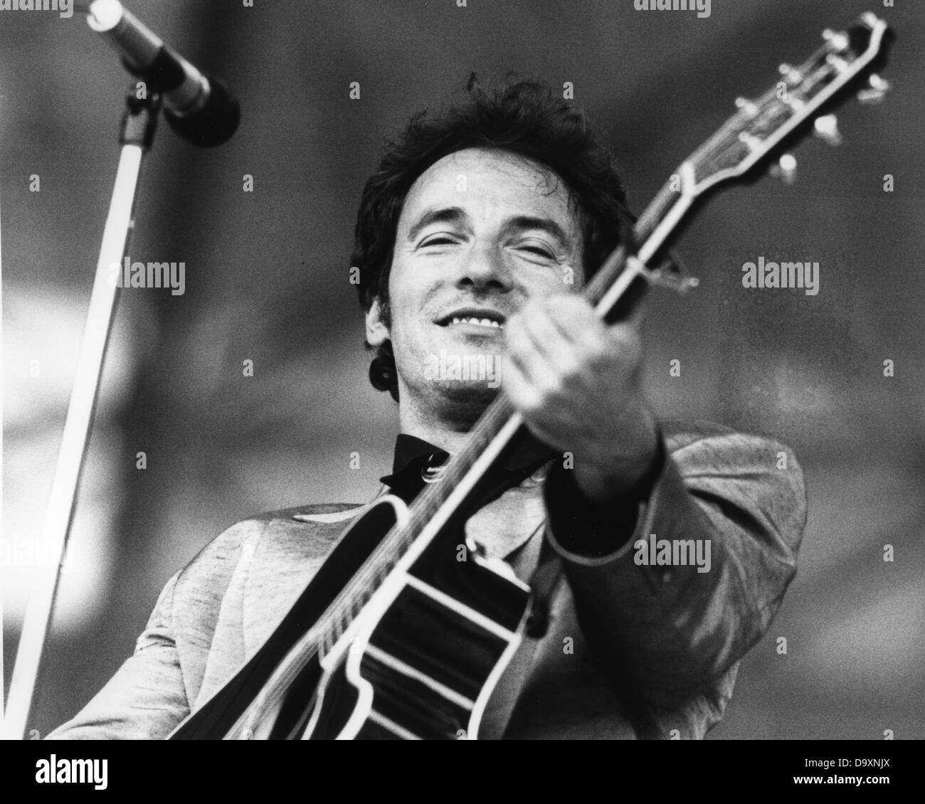 BRUCE SPRINGSTEEN US rock musician in Rotterdam on 28 June 1988 Stock ...