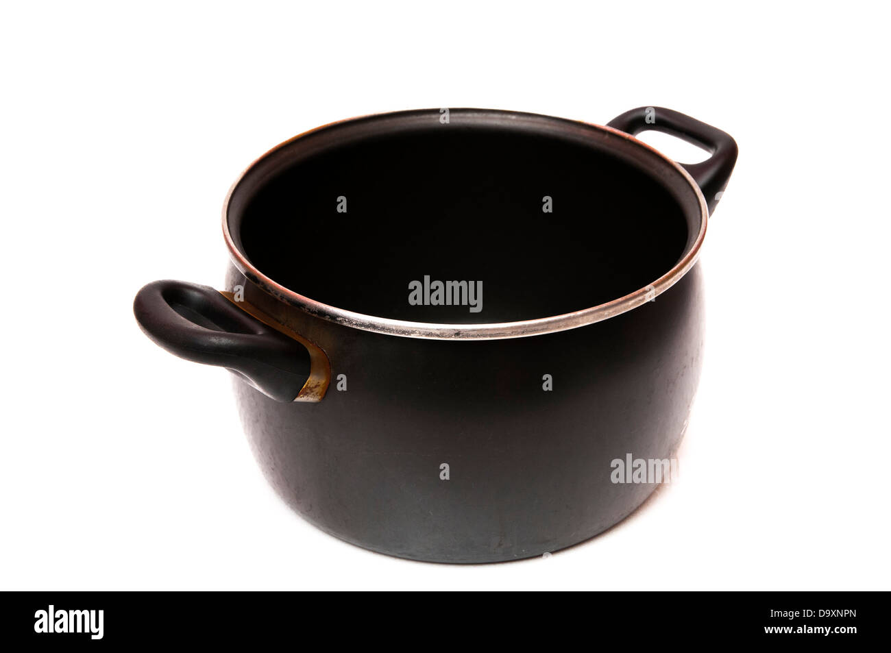 large kitchen pot on a white background Stock Photo - Alamy