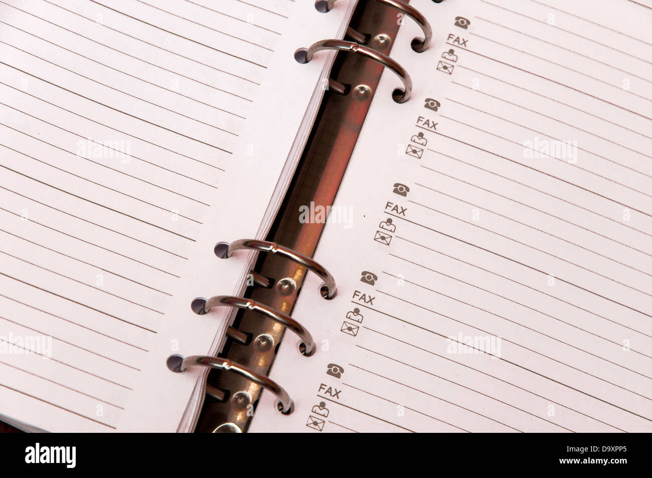 agenda notes on a white background Stock Photo - Alamy