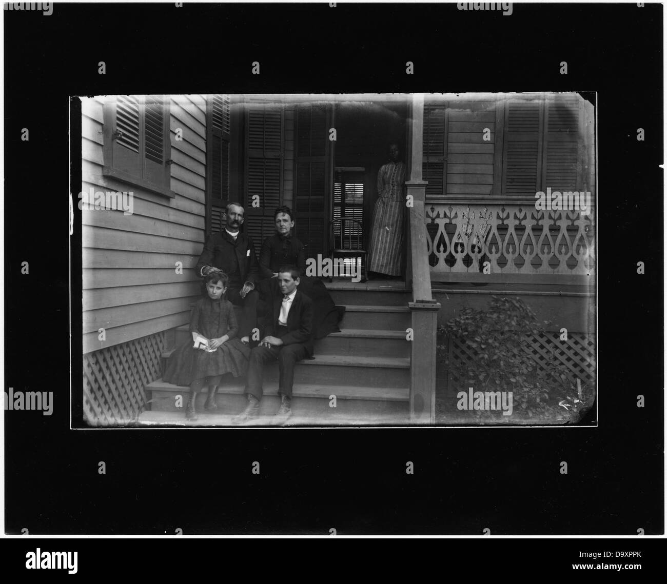 A photograph of an unidentified family, capturing a moment in their ...