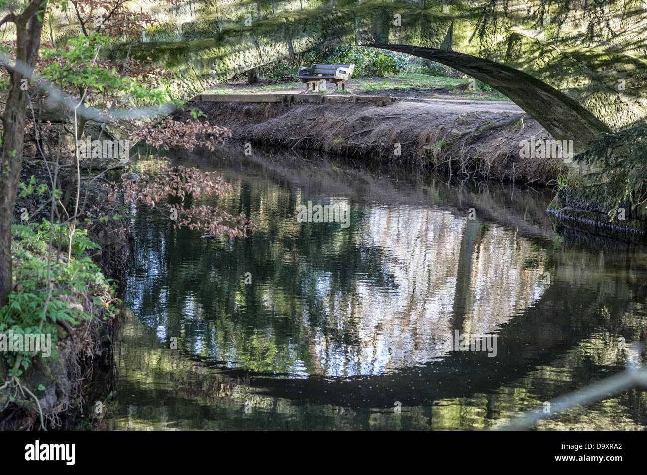 Arched pedestrian bridge hi-res stock photography and images - Alamy