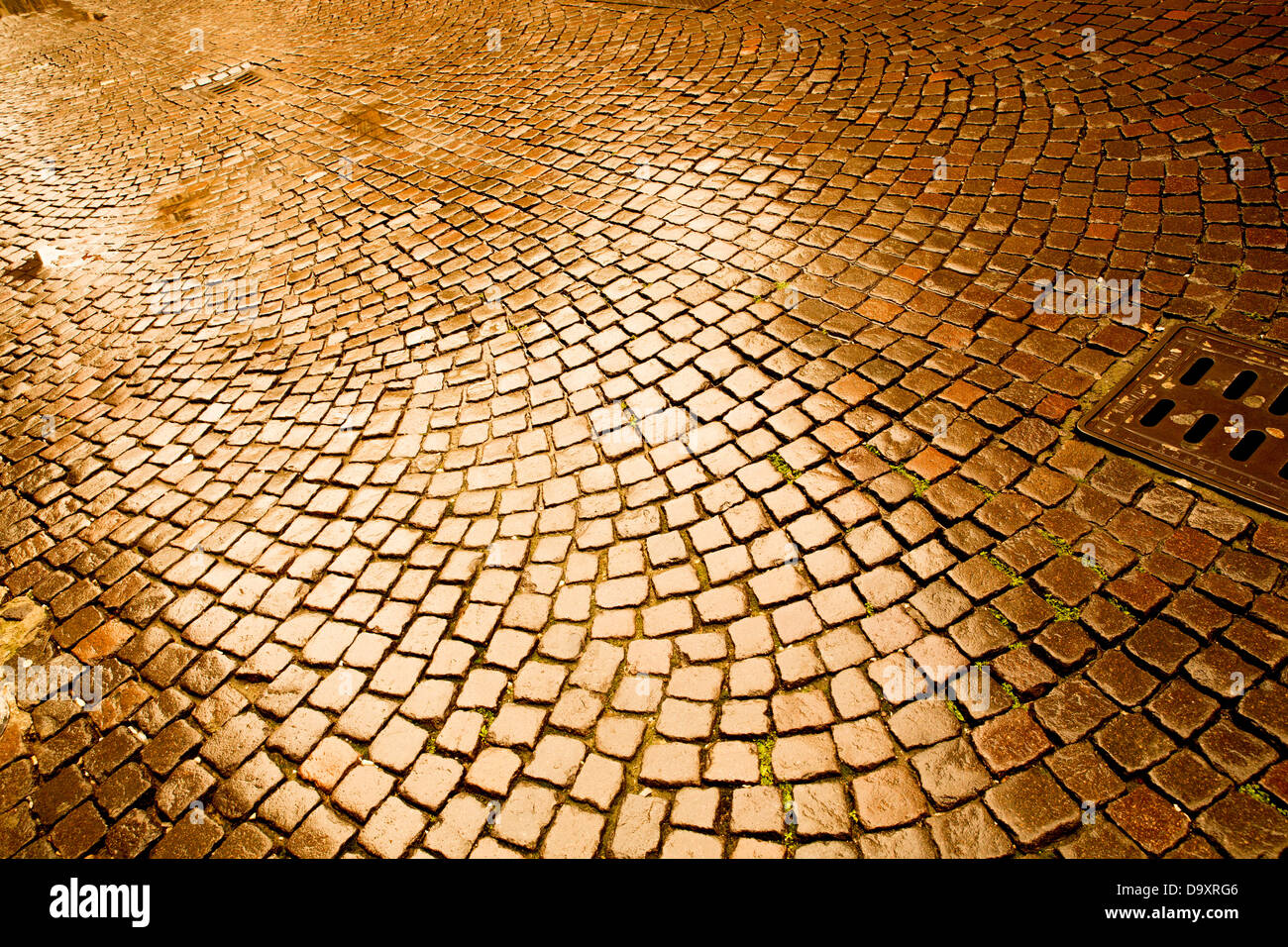 A ancient cobblestone pavement in Verona, Italy Stock Photo - Alamy