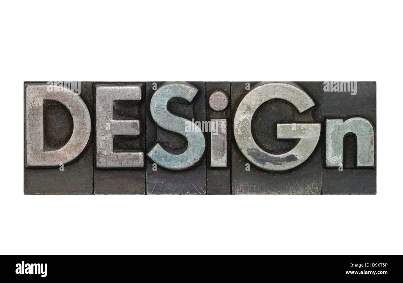 With letterpress text Cut Out Stock Images & Pictures - Alamy