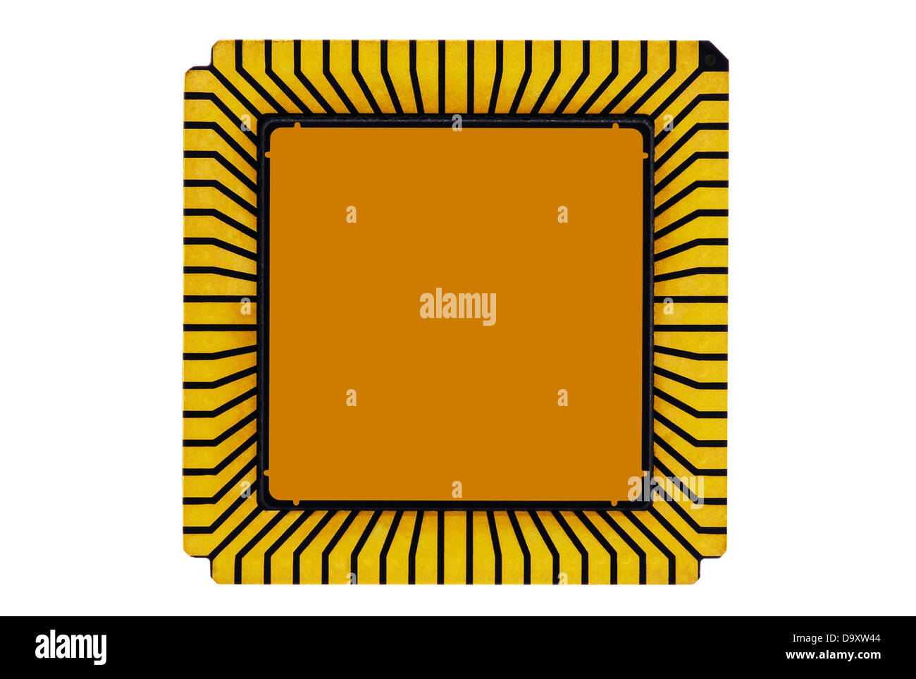 Computer processor isolated on white Stock Photo - Alamy